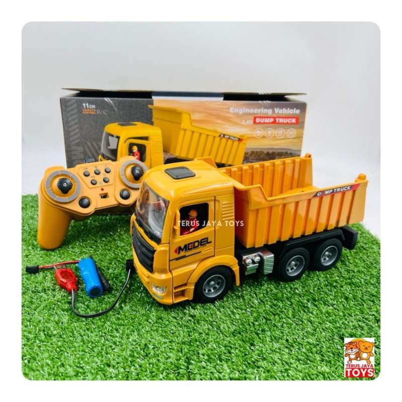 Promo Mainan Mobil Remote Control Truk Excavator Buldozer Dump Truk ...