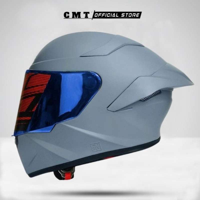 Jual Helm Full Face Mla Crypton Solid White Kaca Blue Iridium/helm ...