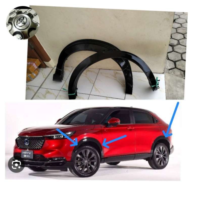 Jual Over Fender Hrv 2022 Tipe Rs Hitam Glosi Mengkilap Harga 1pcs Part ...