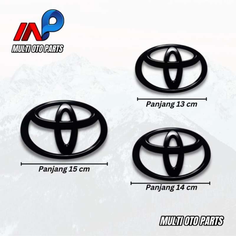 Jual Emblem Toyota Hitam Doff Logo Mobil Avanza, Agya, Calya, Rush ...