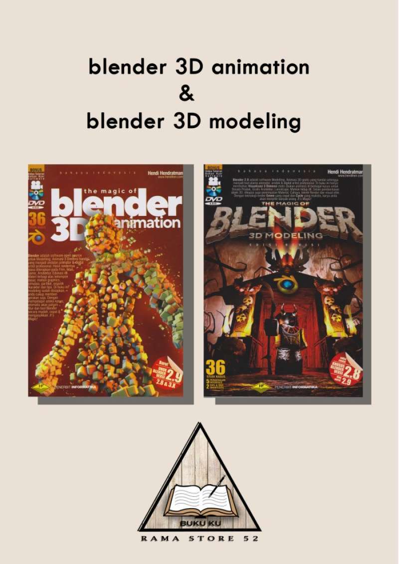 Promo Buku The Magic Of Blender 3d Modeling Edisi Revisi & Blender ...