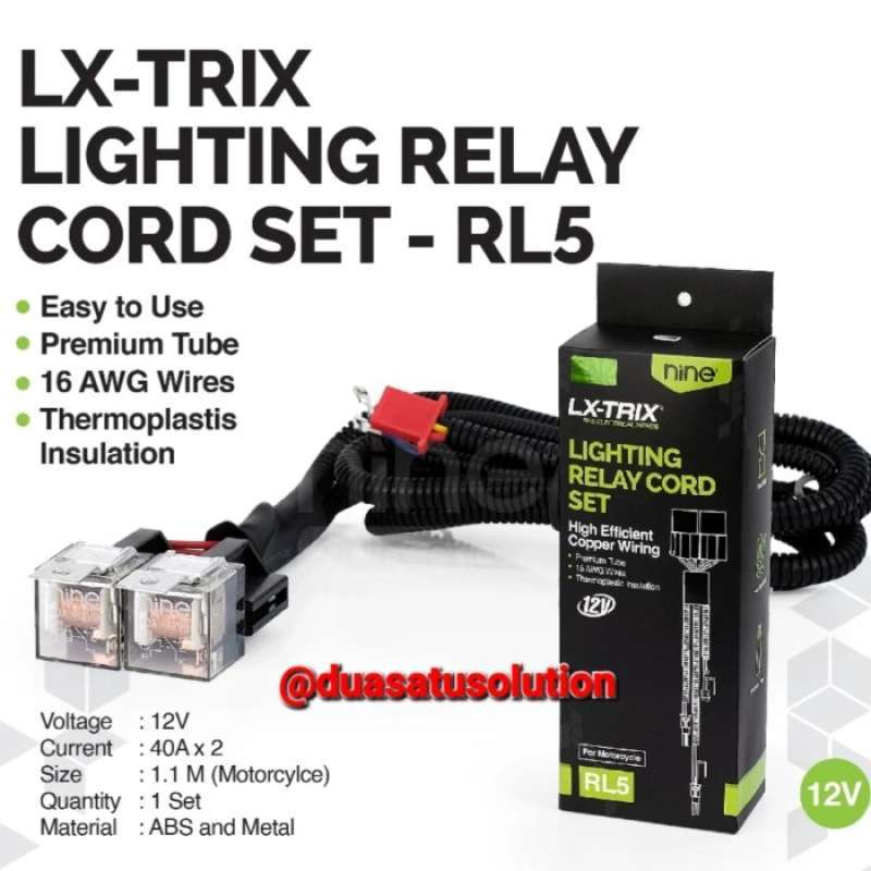 Promo Relay Set Lampu Led Tambak Laser Nine Rl3 Rl5 2relay Motor Mobil ...