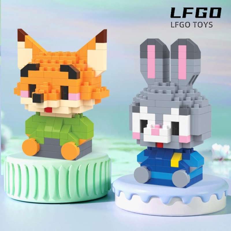 Promo Nano Block Kartun Mini Bricks Mainan Balok Susun - Luigi - Lala ...