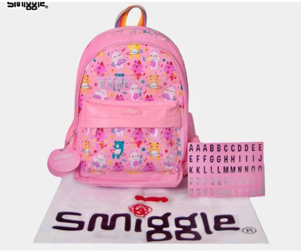 Promo Smiggle Junior Id Backpacks Tk Series Abjan Bisa Kasih Nama ...