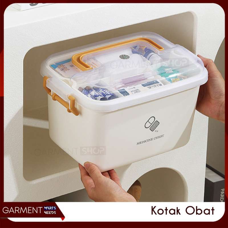 Jual Kotak Obat P3k Portable Medicine Box Organizer Tempat Penyimpanan ...
