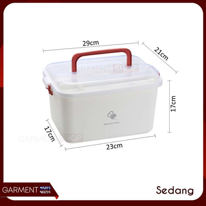 Jual Kotak Obat P3k Portable Medicine Box Organizer Tempat Penyimpanan ...