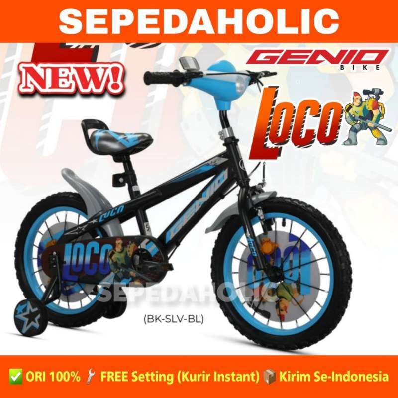 Promo Sepeda Anak Laki Bmx Genio Loco New 2024 Ukuran 12 16 18 Inch ...