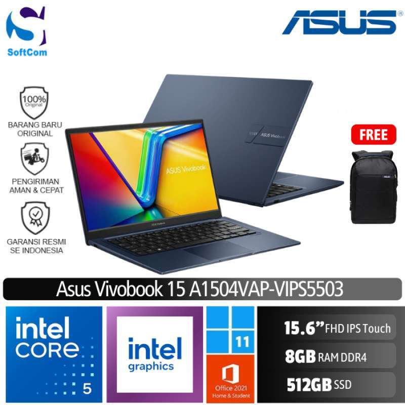 Promo Asus Vivobook 15 A1504vap Vips5503 Notebook [core 5 120u/8gb ...