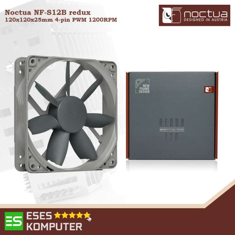 Jual Fan Noctua Nf-s12b Redux-1500 Pwm | 12cm 120mm 1500rpm Di Seller Eses Komputer Official ...