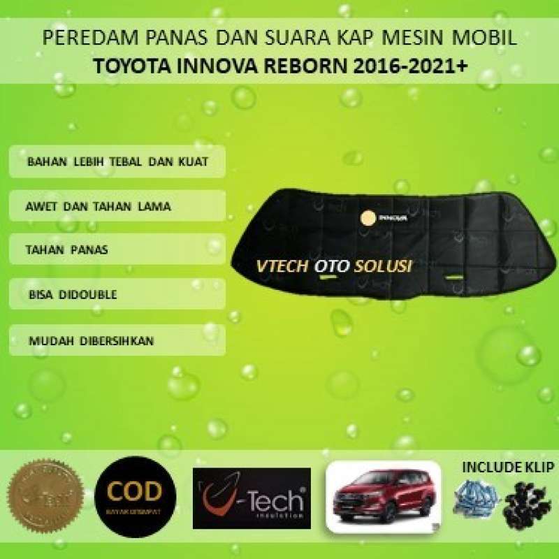 Jual Vtech Peredam Panas Kap Mesin Mobil Toyota Innova Reborn 2016-2021 ...