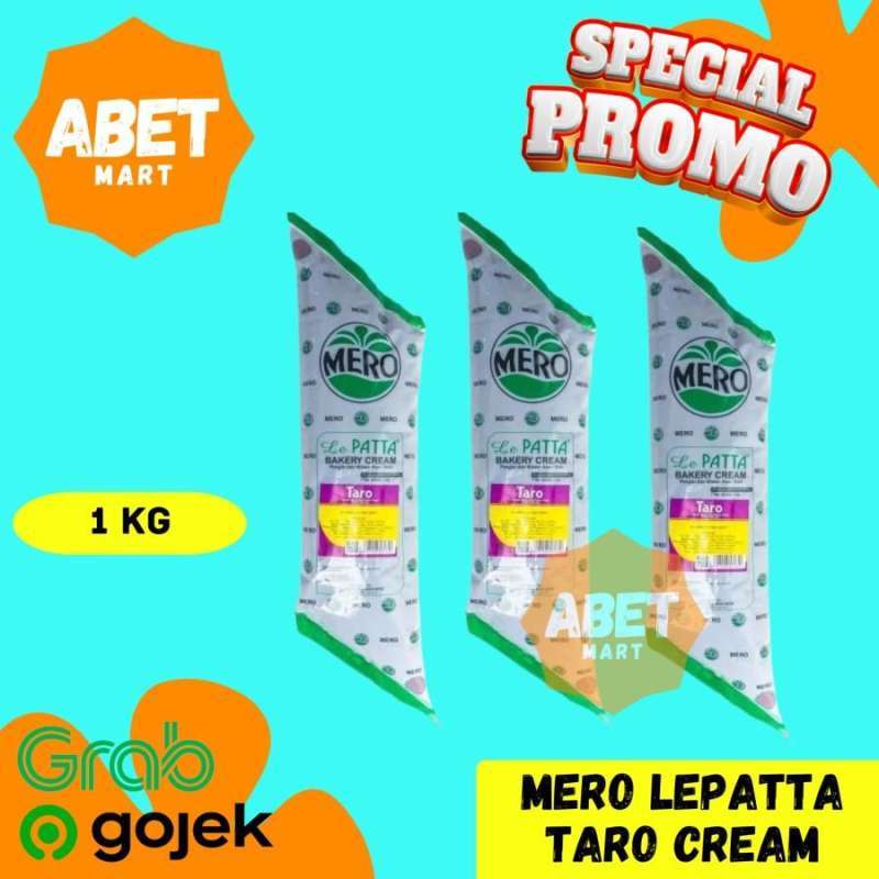 Jual Mero Lepatta Bakery Cream Taro Kemasan 1 Kg - 1 Kg Isian Filling ...