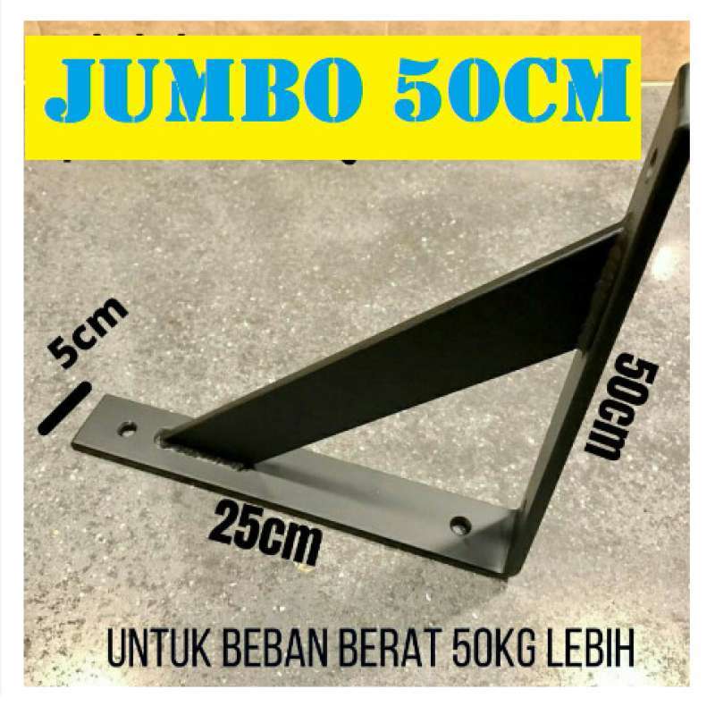 Jual Besi Siku L Ambalan 60cm Kuat 300kg Bracket Dinding Meja Gantung ...