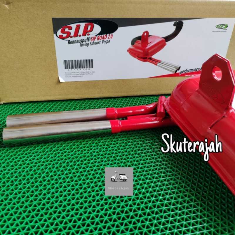 Promo Promo Knalpot Sip Road Germany Merah Utk Vespa Px Excel Sprint ...