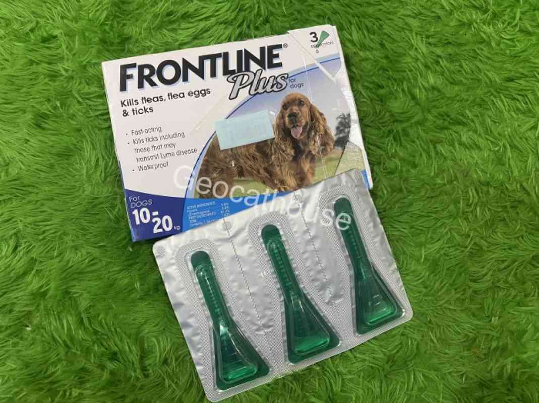 Promo Frontline Plus M Dog 10 - 20 Kg Obat Tetes Kutu Anjing Diskon 23% ...