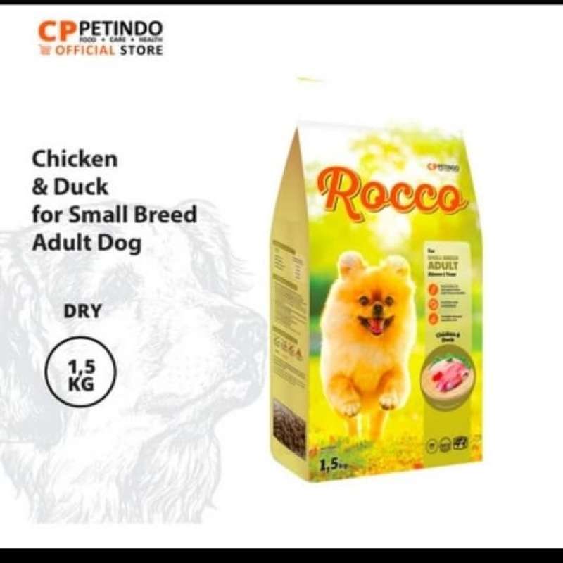 Promo Rocco Chicken & Duck Adult Small Breed 1.5kg Dog Food Diskon 23% ...