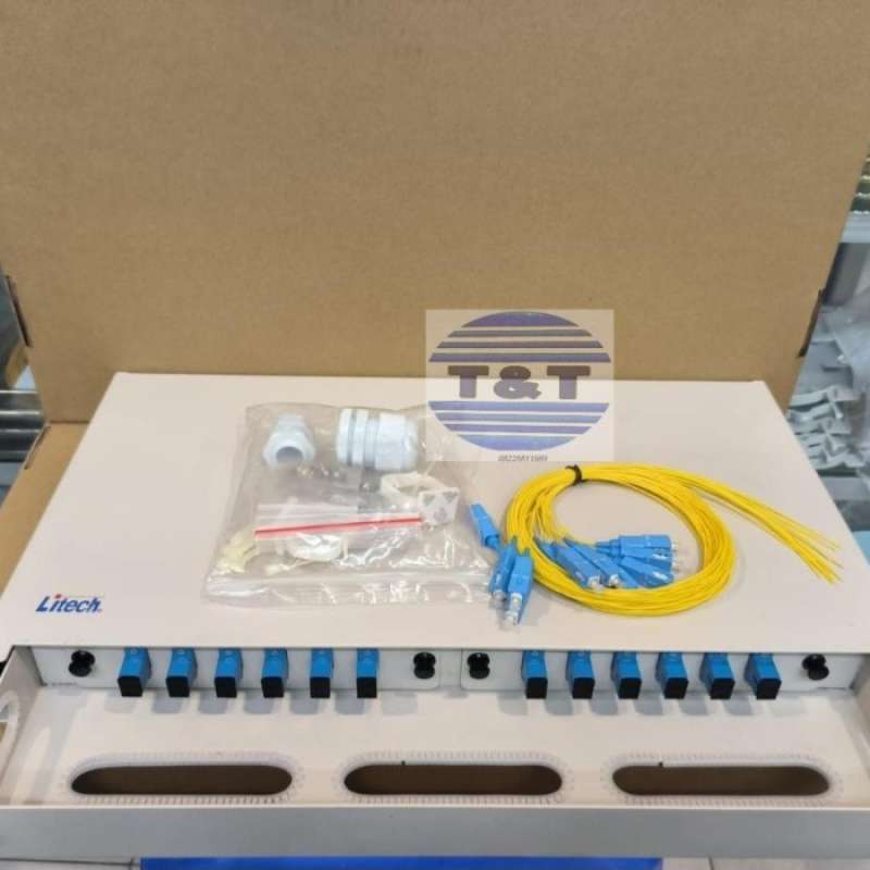 Promo Otb Rack 12 Core Sc Litech Lengkap Pigtail Sc Diskon 23% Di ...