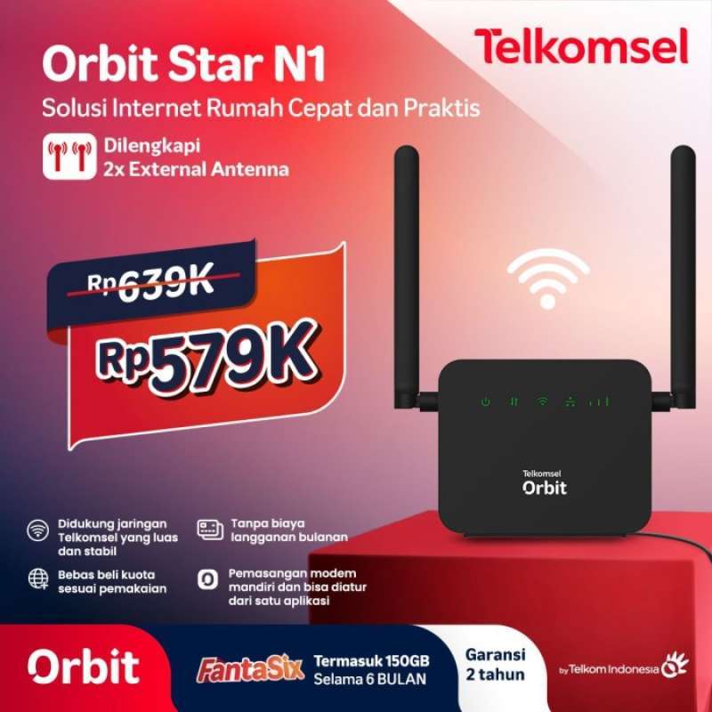 Promo Telkomsel Orbit Star N1 Modem Wifi 4g High Speed Bonus Data ...