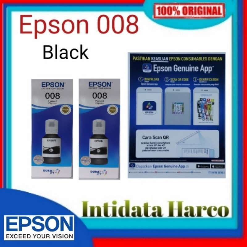 Promo Tinta T 008 Black / T008 Black Pigment Jamin 100% 008 B Diskon 23% Di Seller Skala Store ...