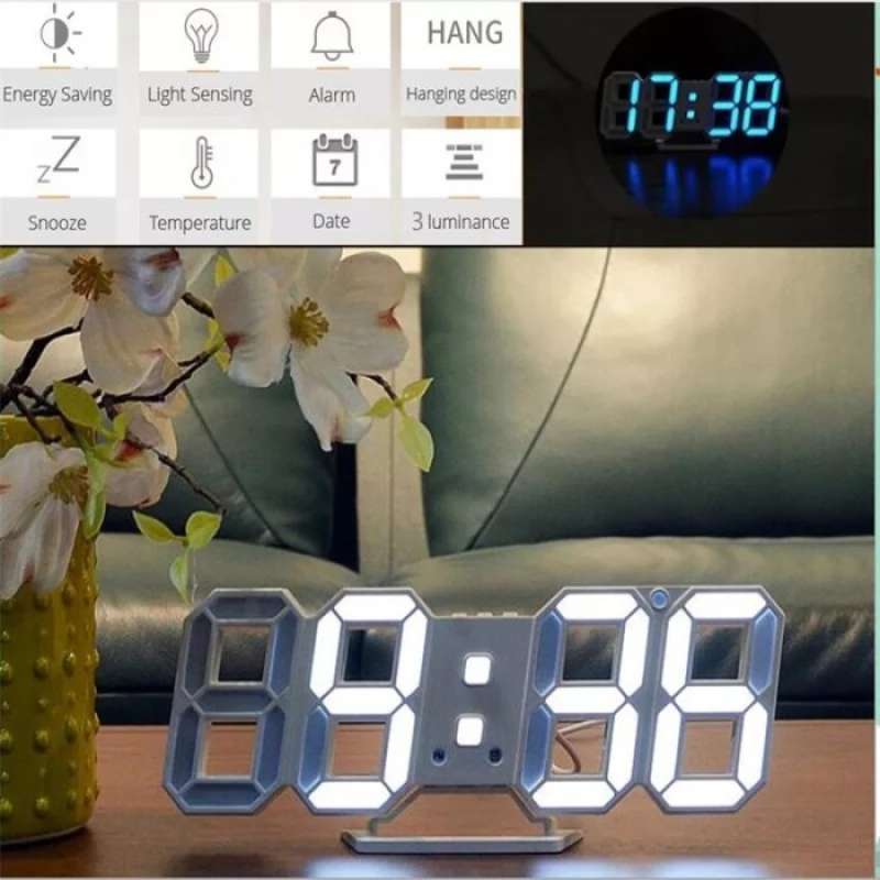 Jual Jam Meja Rangka Digital Angka Led Clock Alarm Kabel Usb Elegant ...