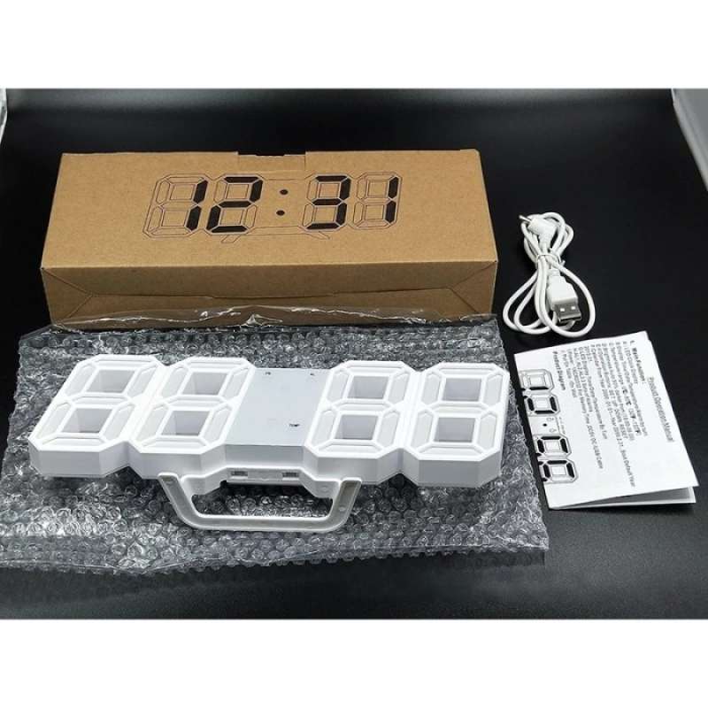 Jual Jam Meja Rangka Digital Angka Led Clock Alarm Kabel Usb Elegant Di ...
