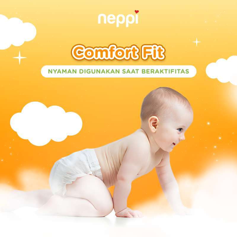 Promo Neppi Popok Bayi Celana Diapers Pants - L 26 + Neppi Tissue Basah ...