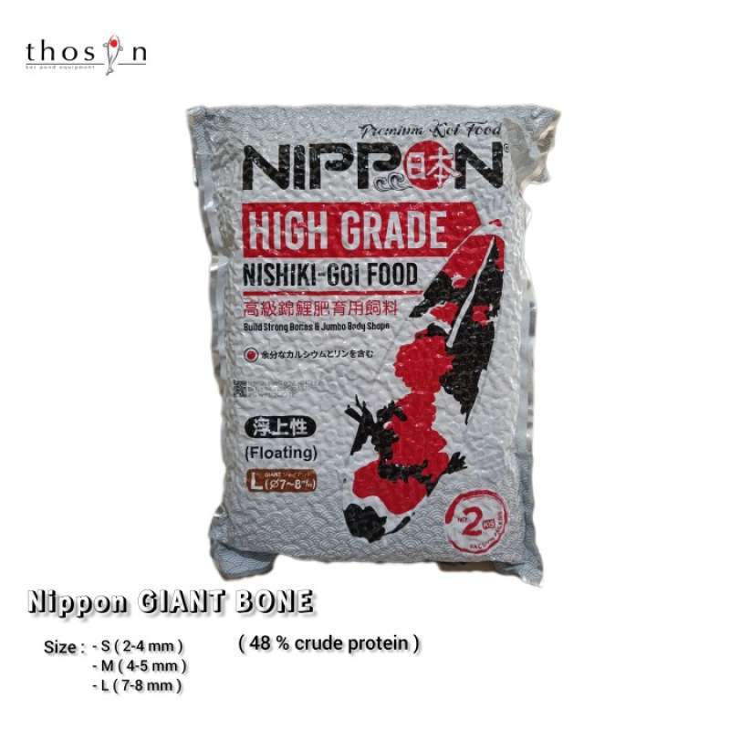 Jual Pelet Nippon Koi Food Nishiki Goi Food Giant Bone Original Packing ...