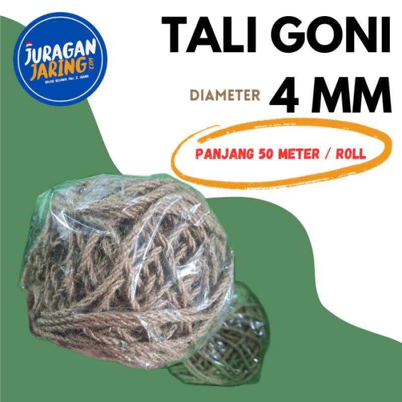 Jual Tali Tambang Goni 4 Mm Tali Garukan Kucing Jute Sisal Harga Per ...