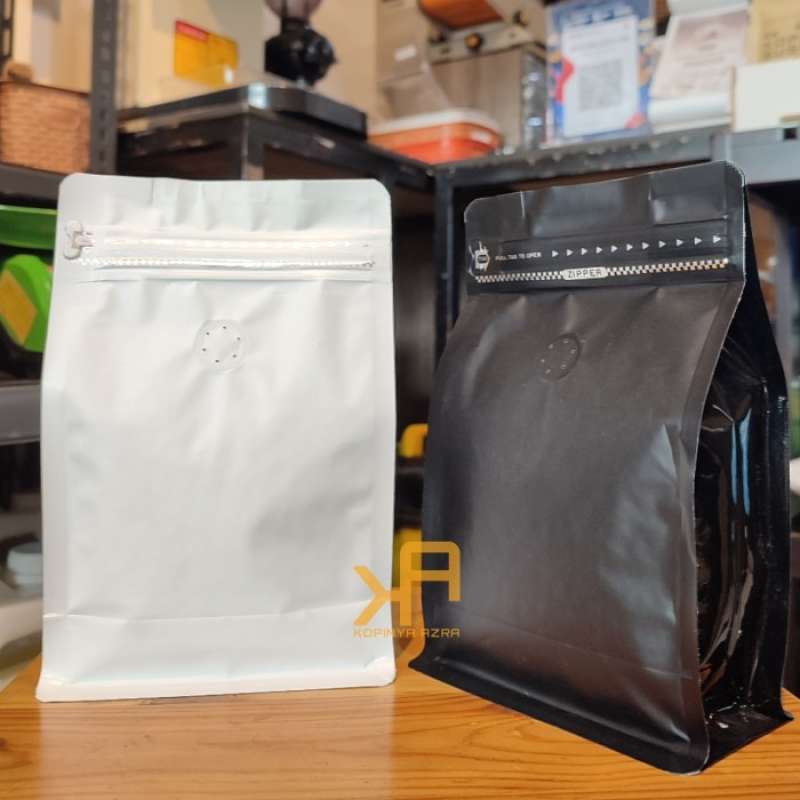 Jual Kemasan Kopi Flat Bottom Import Zipper Valve 250 Gr Di Seller Belanja-id - Cengkareng Timur ...