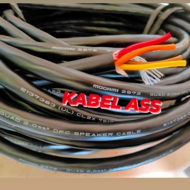 Promo Kabel Speaker Isi 4 X 2mm Mogami 2972 Diskon 23% Di Seller Ryoma ...