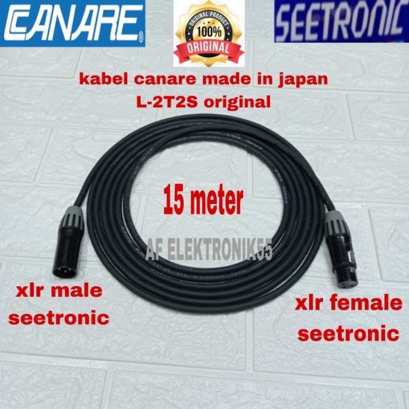 Promo Kabel Microphone Made In Japan Jack Xlr Male To Xlr Female 15 ...