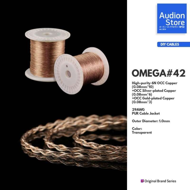 Promo Omega Cable No. 42 6n Occ Copper + Silver+gold-plated Copper ...
