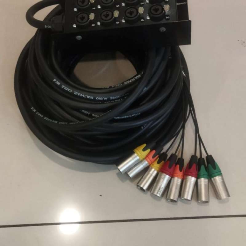Promo Kabel Snake 8ch Casis Combo Isi 8 Panjang 20m Original Diskon 23% ...