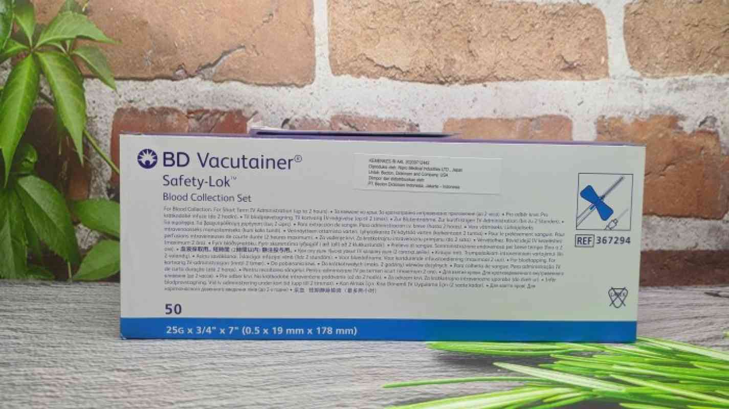 Promo Bd Vacutainer Needle Wing 25 G Ll Safety Lok Diskon 23% Di Seller ...