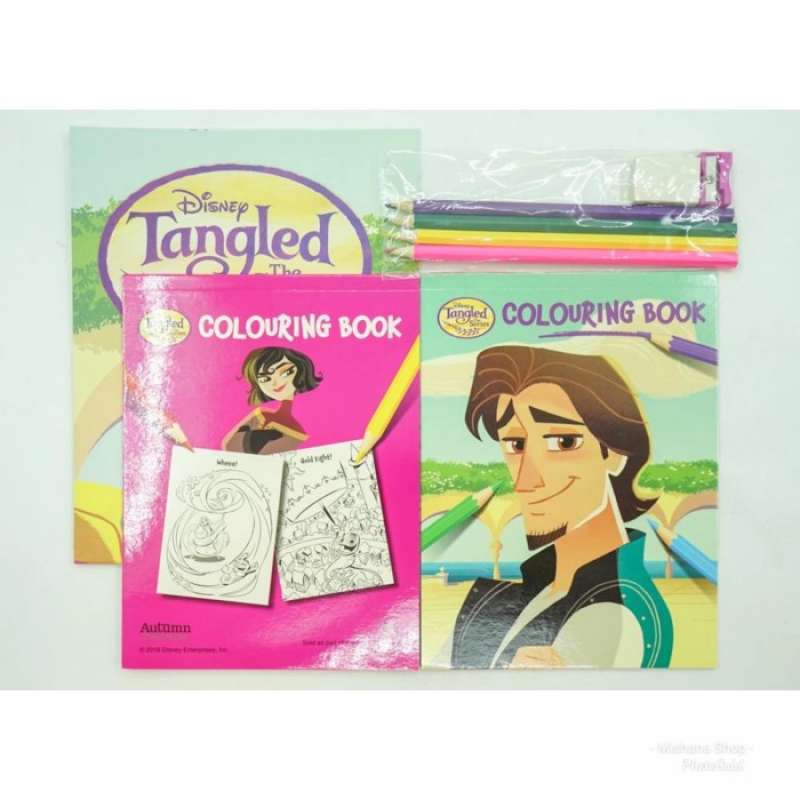 Promo Buku Kaleng Sticker Activity Disney Tangled The Seriee Rapunzel ...