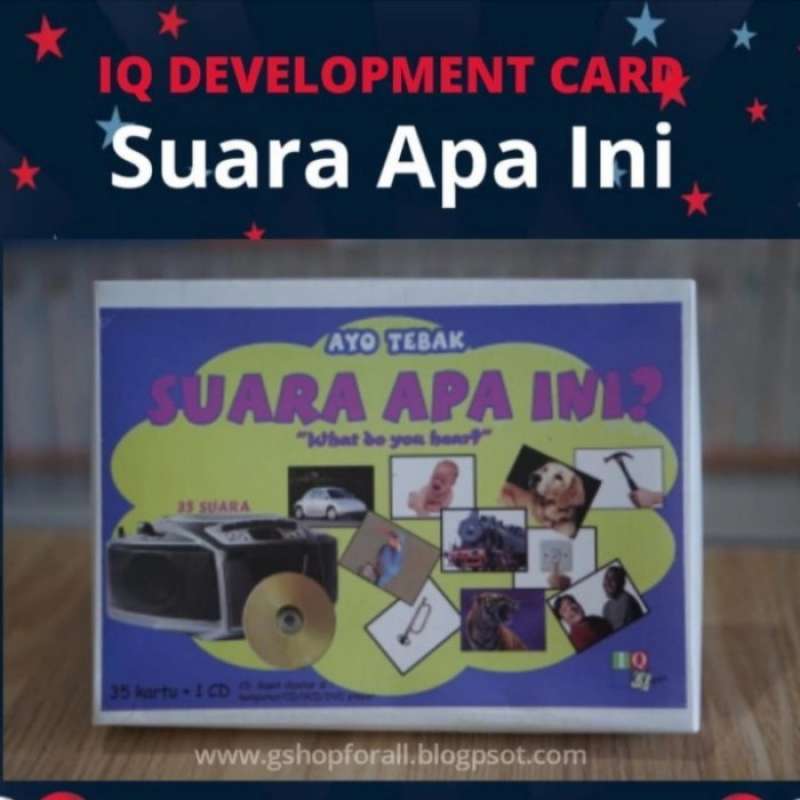 Promo Kartu Suara Apa Ini Iq Development Terapi Wicara Perilaku Autis Diskon 23% Di Seller ...