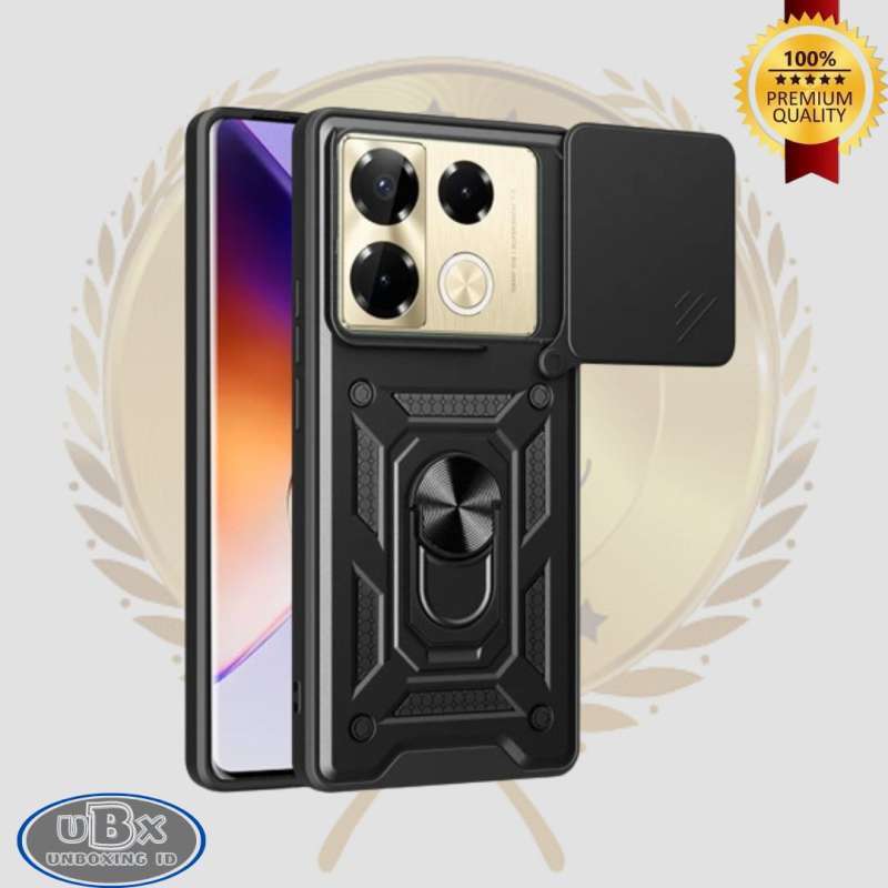 Jual Casing Infinix Note 40 / 40 Pro / 40 Pro Plus Case Slide Lens Protect Hardcase - Hitam Note ...