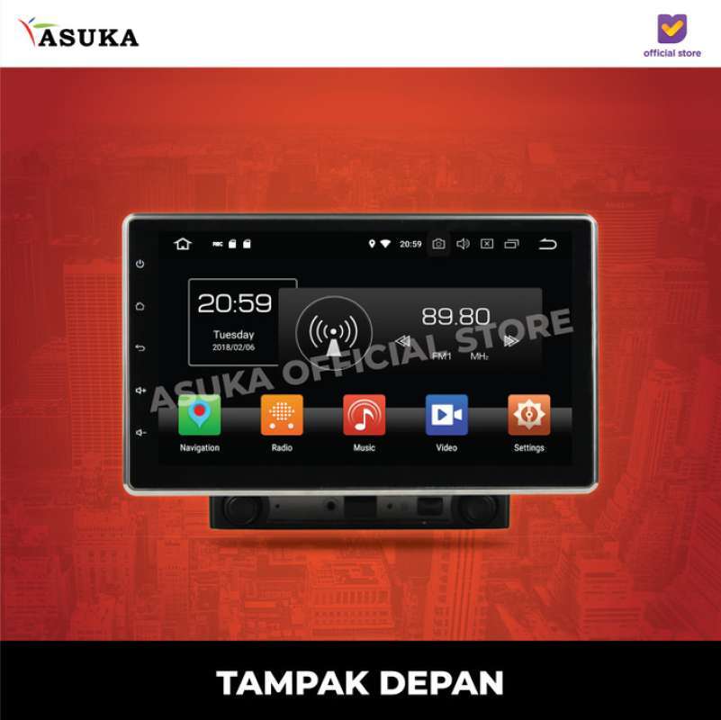Promo Asuka Ak 2000 Dl Headunit Android Tilting Angle 4/64gb Resmi New - Hu + Mirai Dvr Diskon 2 ...