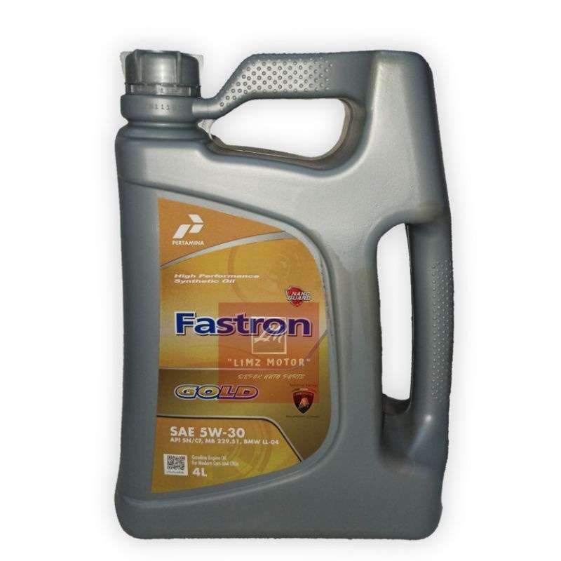 Jual Oli Pertamina Fastron Gold Sae 5w-30 Api Sn Cf 4 Liter Original Di ...