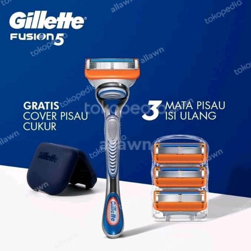 Jual Gillette Fusion5 Proglide Pisau Cukur Pack Travel Refill 4 Free Case Di Seller Aghanim ...