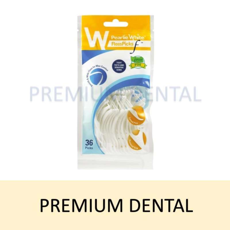 Jual Pearlie White Floss Pick Tahan Rusak Flourine Untuk Gigi Belakang ...