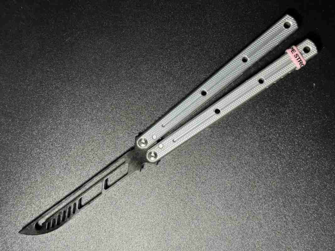Jual Krake Raken Inked White Balisong Butterfly Knife By Yuppie Di ...