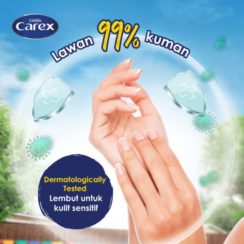 Jual Carex Hand Wash Sensitive - Sabun Cuci Tangan Antibakteri Refill ...