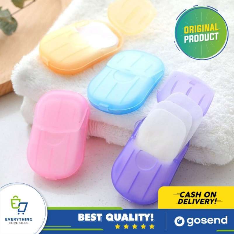 Jual Isoap (100pcs / 100 Lembar) | Portable Sabun Travel Kertas Cuci ...