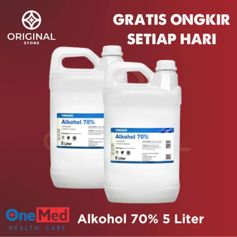 Promo Alkohol 70% 5 Liter Onemed Gojek Diskon 23% Di Seller Albeta ...