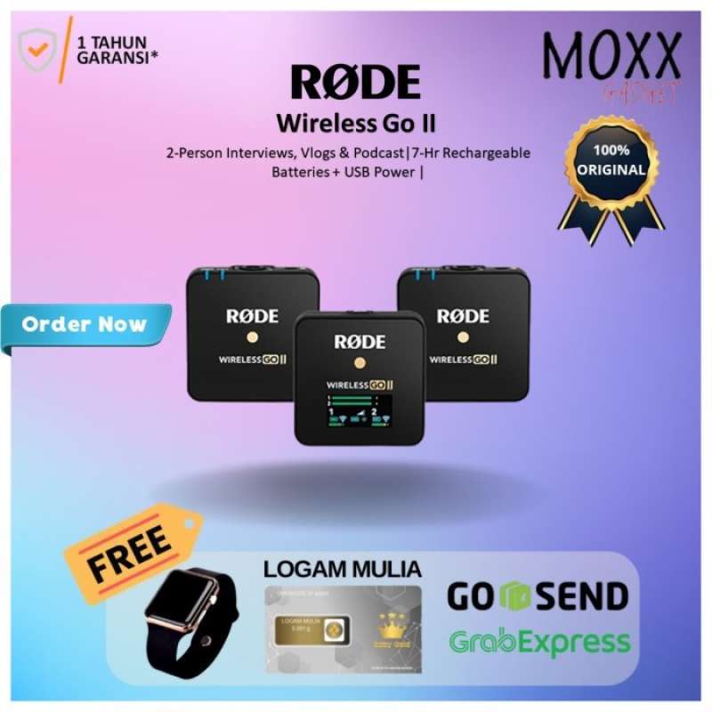 Promo Rode Wireless Go Ii 2 Wireless System Diskon 23% Di Seller ...