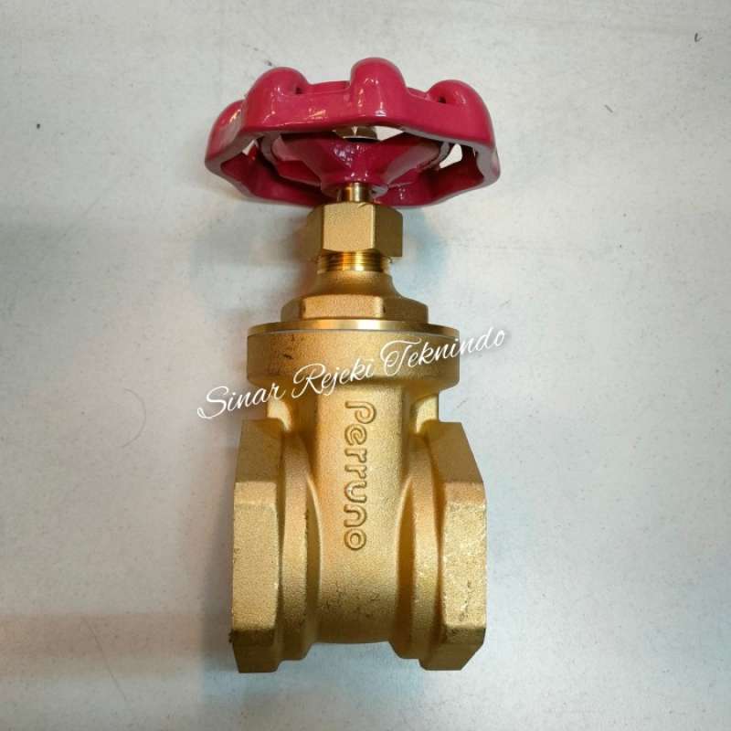 Promo Gate Valve Kuningan Drat 1 Inch - Gate Valve Perruno Kuningan ...
