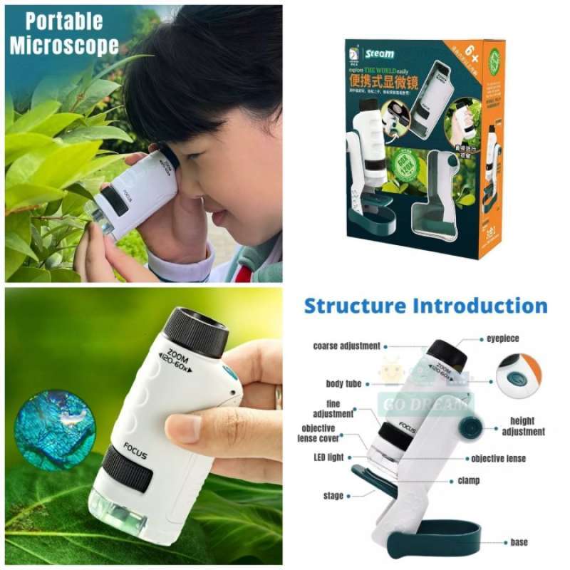 Promo Mainan Edukasi Anak Mikroskop Portable ~ Explore The World Easily ...