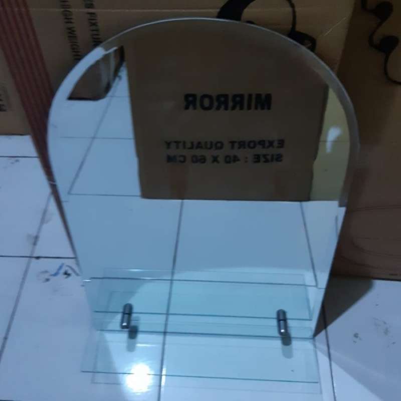 Promo Kaca Wastafel Setengah Oval 50x70/kaca Cermin Kamar Mandi50x70 ...