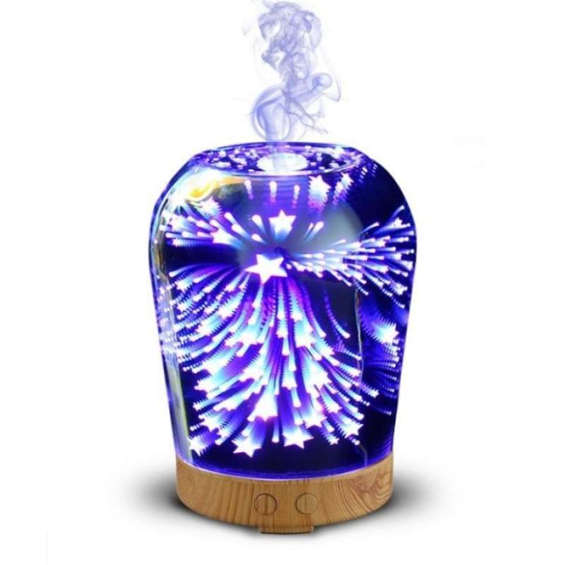 Promo Humidifier 3d-04 Glass Spherical Shape Star Style Oil Diffuser ...