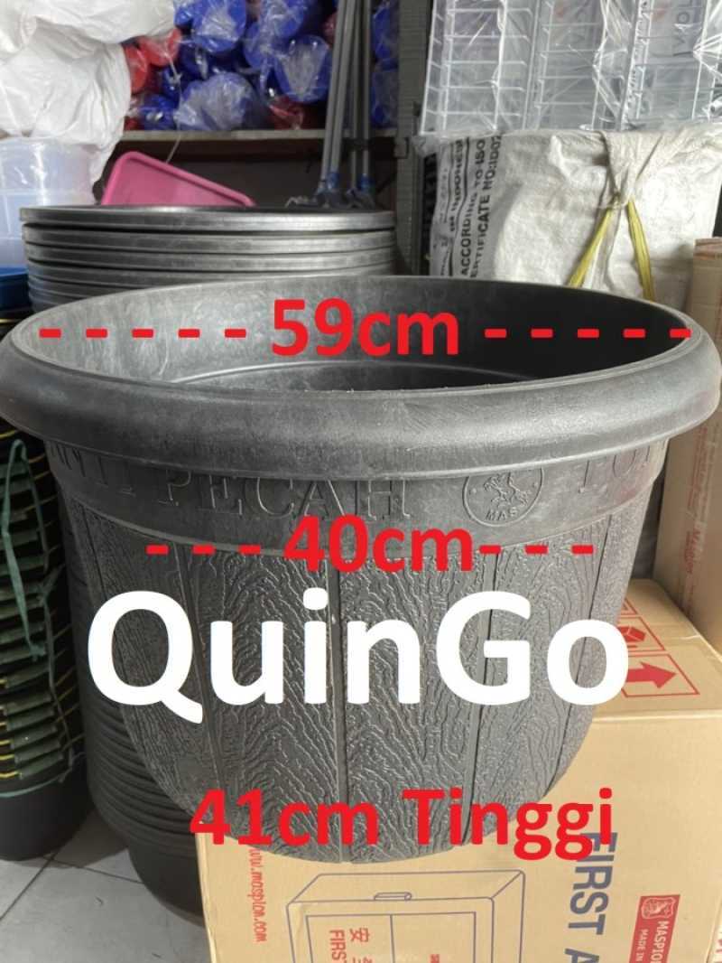 Promo Pot Bunga Tanaman Karet Anti Pecah Besar Jumbo Kuat Tebal Hitam ...
